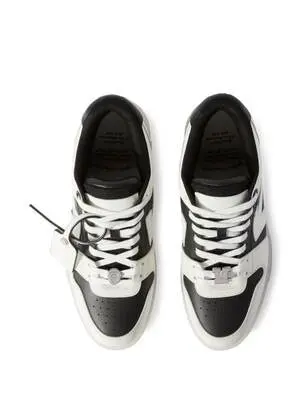 Off-White Leather "arrows" Motif Sneakers - White