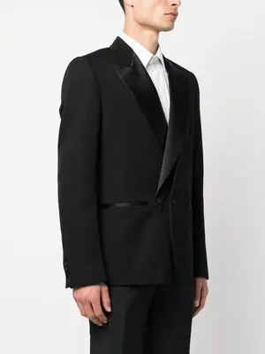 Alexander McQueen Double-breasted Silk Blazer
