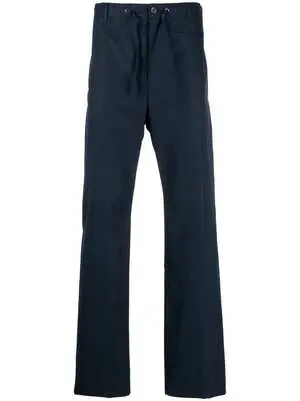Alexander McQueen Drawstring-waist Trousers - Blue
