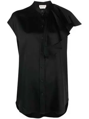 Alexander Mcqueen Trimmed Blouses