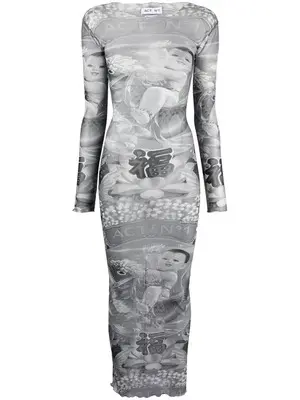 ACT Nº1 Graphic-print Dress