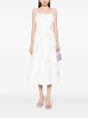 Sachin & Babi Audra Floral-embroidered Midi Dress