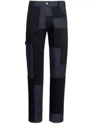 Alexander McQueen Patchwork Straight-leg Jeans