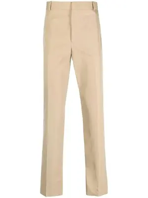 Alexander McQueen Cotton Cigarette Trousers