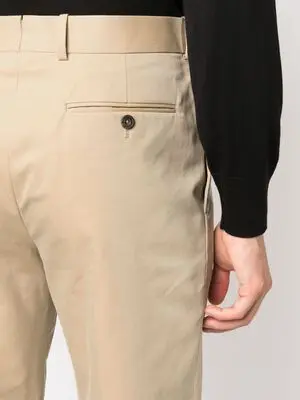Alexander McQueen Cotton Cigarette Trousers