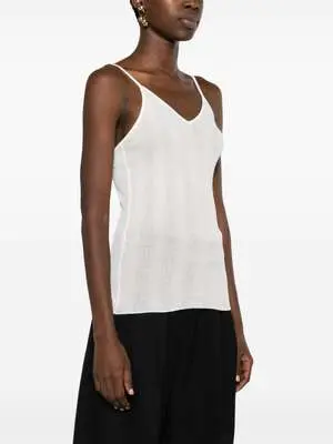 Khaite Mona Semi-sheer Tank Top
