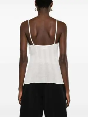 Khaite Mona Semi-sheer Tank Top