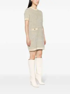 Tory Burch Velvet Striped Midi Dress