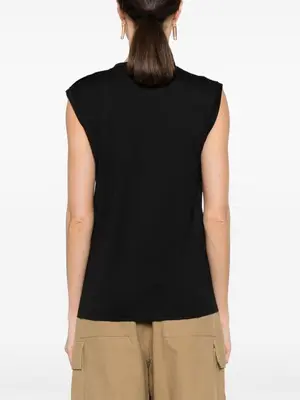 Balmain Logo-print Cotton Tank Top - Black