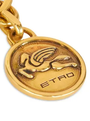 Etro Embossed Pegaso-charm Keyring