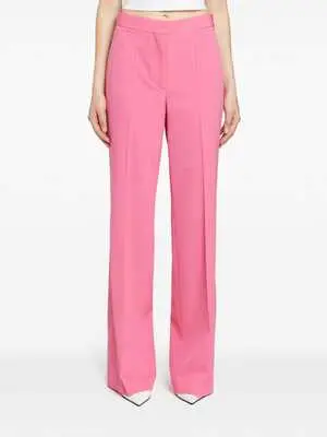 Stella McCartney Straight-leg Wool Trousers - Pink