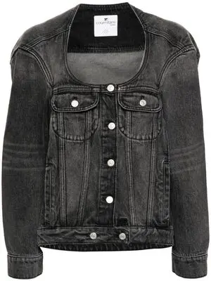 COURREGES U-neck Denim Jacket