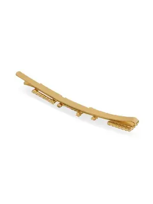 Etro Logo Lettering Rhinestone Hair Clip