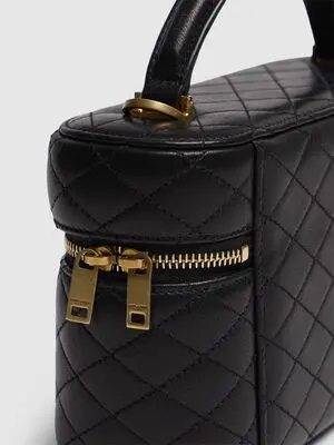 Saint Laurent Gaby Vanity Leather Shoulder Bag - Black