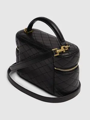 Saint Laurent Gaby Vanity Leather Shoulder Bag - Black