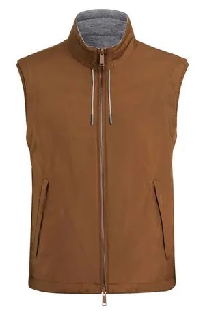 Zegna Zephyr Reversible Vest - Vicuna
