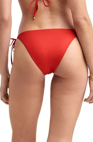 Vitamin A® Elle Side Tie Bikini Bottoms - Ruby Red