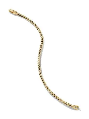 David Yurman Box Chain Bracelet In 18k Yellow 3.4mm