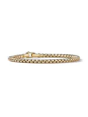 David Yurman Box Chain Bracelet In 18k Yellow 3.4mm
