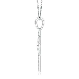 Angara Diamond Cross And Infinity Pendant 1mm - Platinum/k