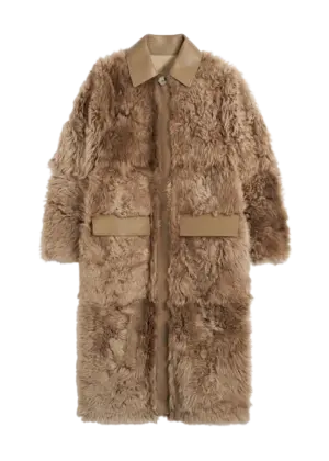 TOTEME Curly Shearling Coat