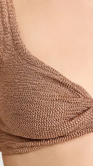 Hunza G Jamie Bikini Set - Metallic Cocoa