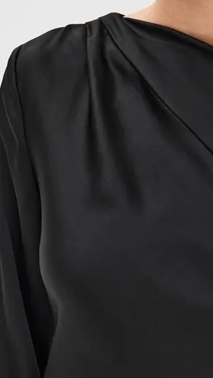 Simkhai Alice One Shoulder Top - Black