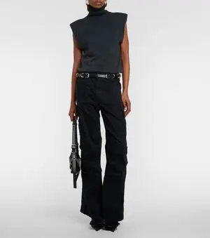 Ag Wide-leg Cargo Jeans