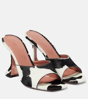 Amina Muaddi Lupita 95 Leather Mules