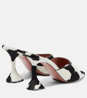Amina Muaddi Lupita 95 Leather Mules