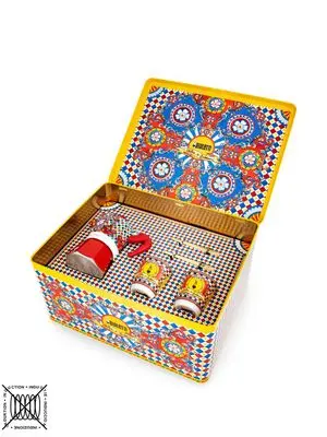 Dolce & Gabbana X Bialetti Carretto-print Moka Express Set - Red