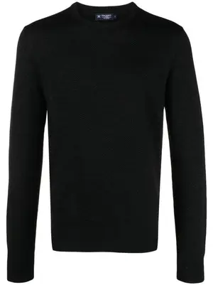 HACKETT Herringbone Jacquard Wool Jumper