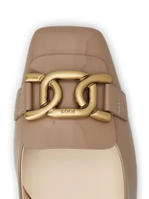 TOD'S 50mm Logo-engraved Pumps - Neutrals