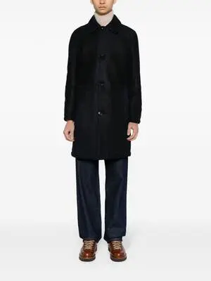 Brioni Single-breasted Leather Coat
