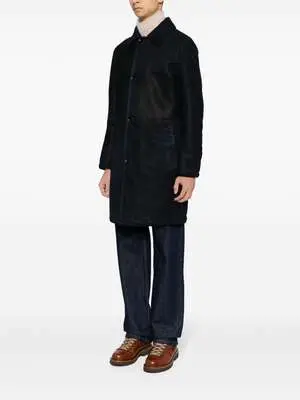 Brioni Single-breasted Leather Coat