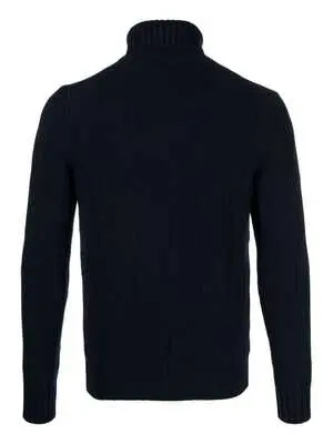 FILERIA Roll-neck Virgin Wool-blend Jumper - Blue