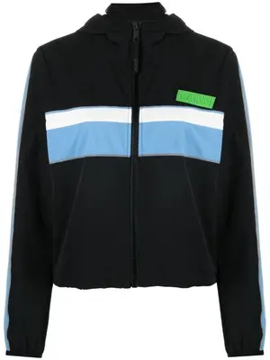 GANNI Striped Track Jacket - Black