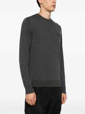 Fred Perry Logo-embroidered Mélange Jumper