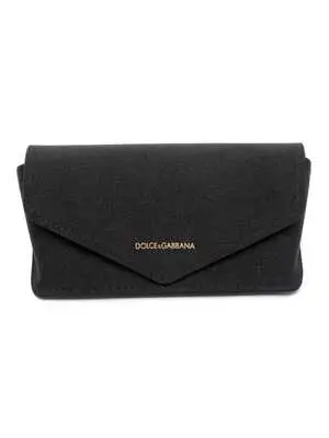 Dolce & Gabbana Logo-plaque Rectangle-frame Sunglasses - Black