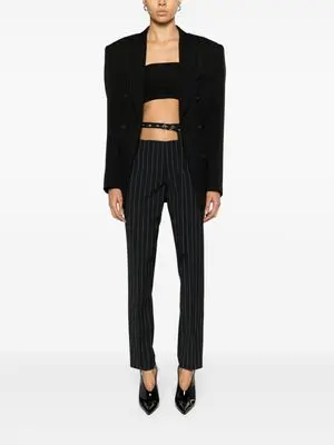 Attico Pinstriped Tailored Trousers - Blue