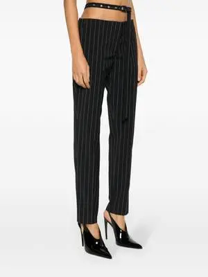 Attico Pinstriped Tailored Trousers - Blue