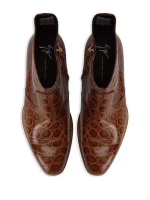 GIUSEPPE ZANOTTI 40mm Fabyen Ankle Boots - Brown