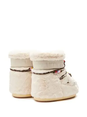 Moon Boot Icon Low Faux-fur Beaded Boots