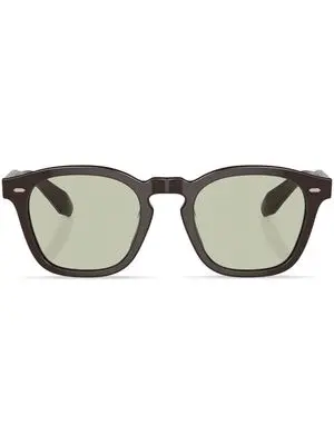 Oliver Spencer Round Frame Sunglasses - Brown