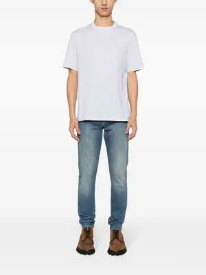 Brunello Cucinelli Layered-effect Cotton T-shirt - Grey