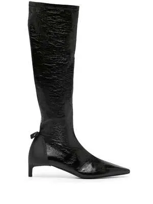 COURREGES Scuba Vinyl 30mm Leather Boots
