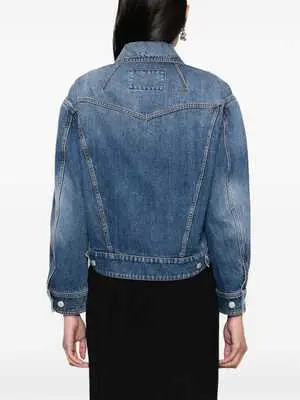 Alexander McQueen Cropped Denim Jacket