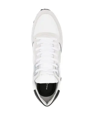 Philippe Model Panelled Lace-up Sneakers - White