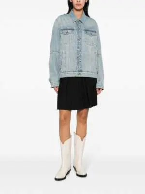 Zadig&Voltaire Kasy Spread-collar Denim Jacket