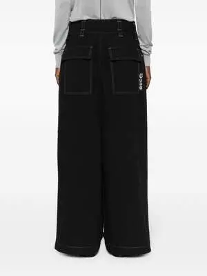 Gucci Logo-tag Wide-leg Jeans